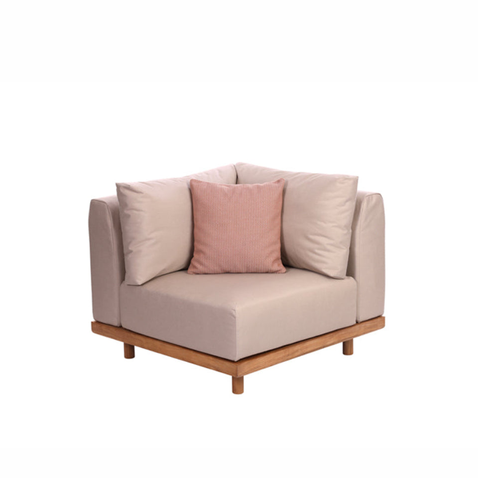 Barlow Tyrie Harmony DS Corner Module | Teak Modular Outdoor Lounge ...