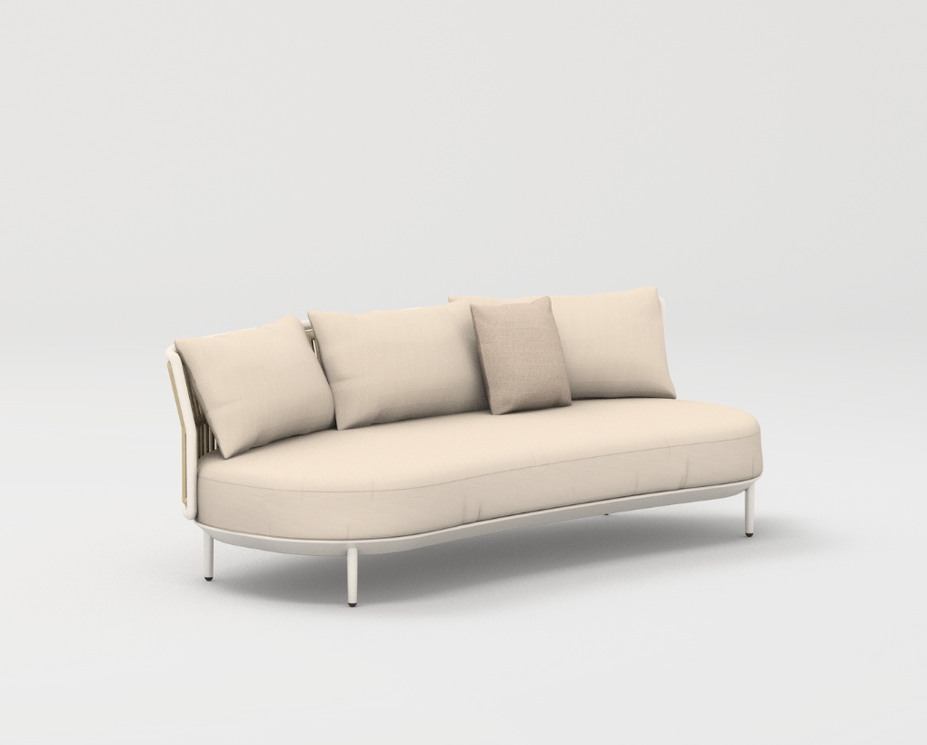 Point Furniture Amba Woven Sofa 2 Without arms Aluminum Structure