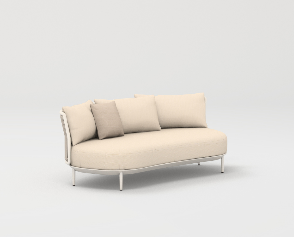 Point Furniture Amba Woven Open End Module Aluminum Structure