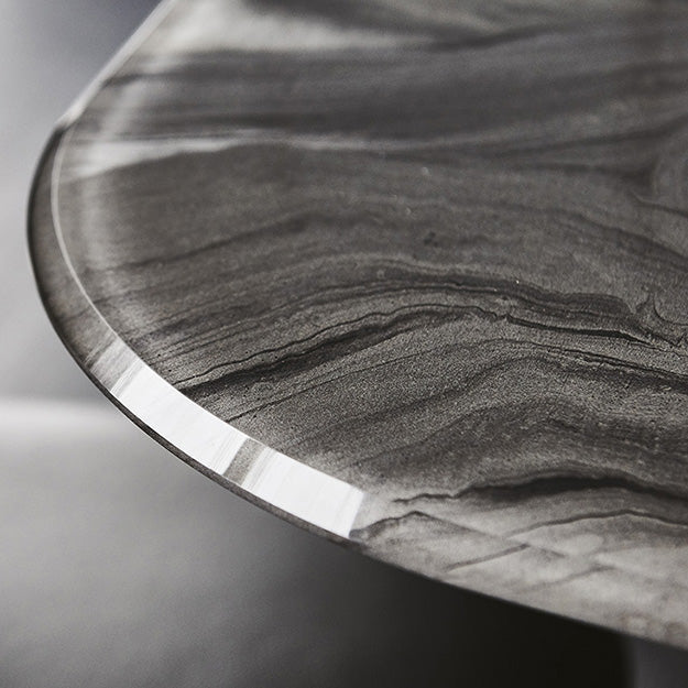Cattelan Italia Giano Crystalart Glass Table with Pedestal Base | Shop Now