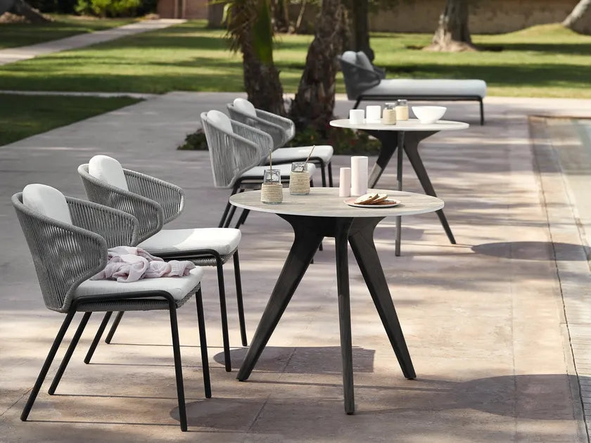 Manutti Radoc Outdoor Dining Chair | Rope & Stainless Steel Garden ...